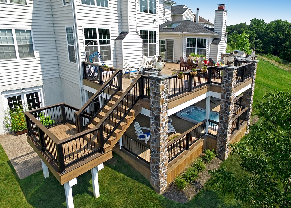 Custom TimberTech Deck/Porch, West Chester PA | 1400 Sq Ft | Keystone ...